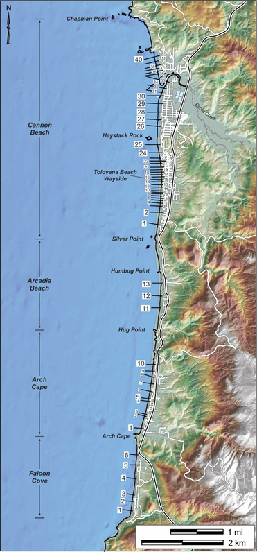 Mapa De La Costa De Oregón-cannon Beach The Ultimate Oregon Coast
